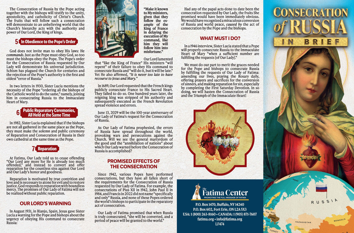 Consecration of Russia in Brief (5-pack) – The Fatima Shop
